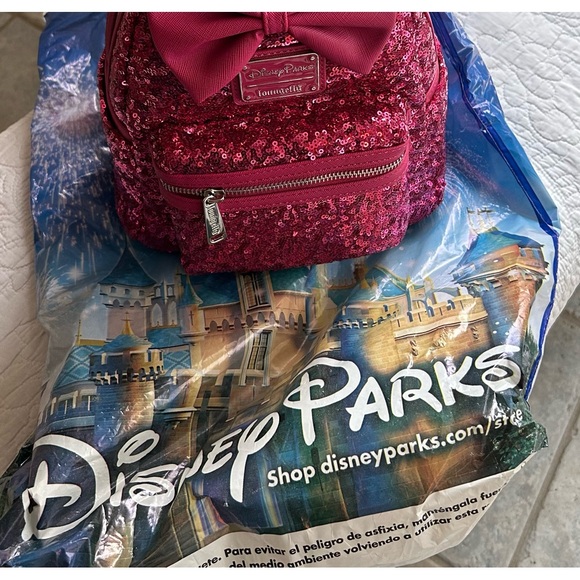 Disney - | Accessories | Loungefly Disney Parks Imagination Pink Mini ...